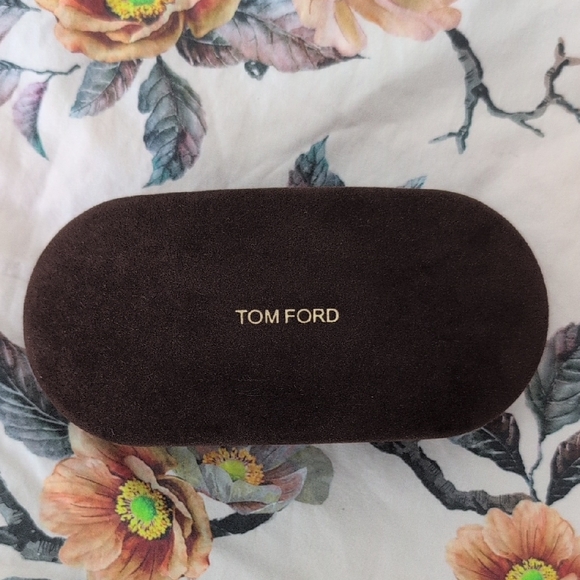 Tom Ford | Accessories | Tom Ford Dark Brown Velvet Eyeglass Case ...